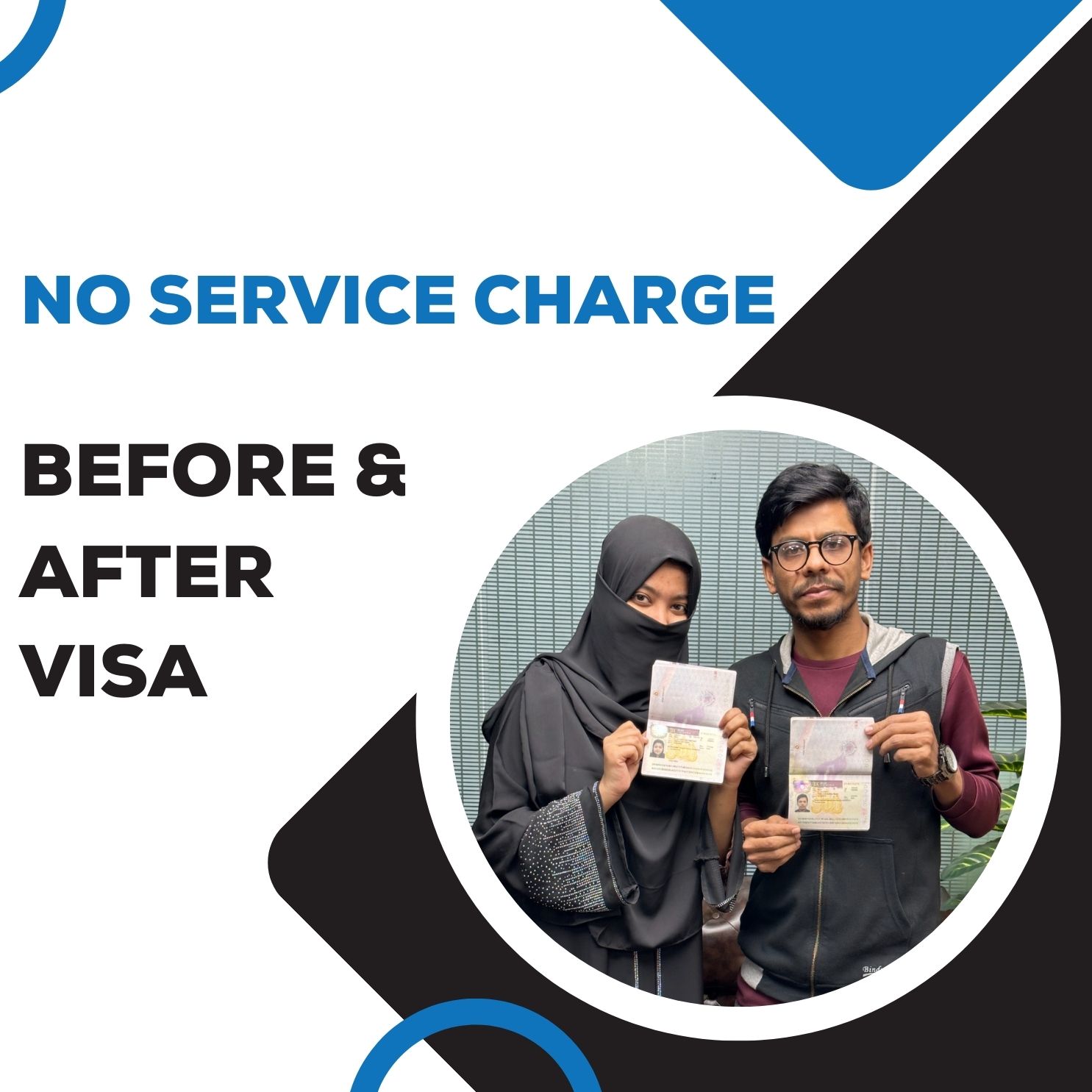 No Service Charge Before And After Visa - BD Expert Education